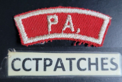 BOY SCOUT BSA RED AND WHITE STATE STRIP PA PENNSYLVANIA PATCH | eBay