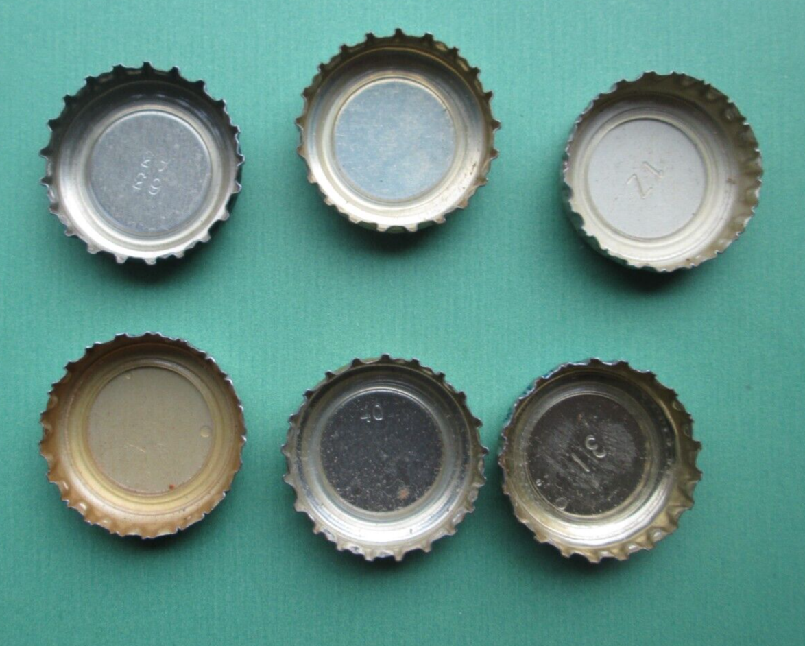 #4 LOT of 6 VINTAGE OBSOLETE CANADA BEER BOTTLE CAPS | eBay