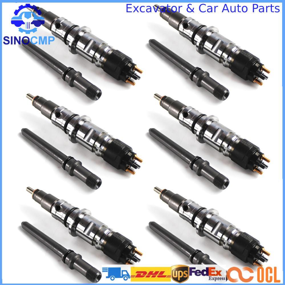 6pcs Fuel Injectors & Tube 0986435518 Fits Dodge Ram 2500 3500 6.7L ...