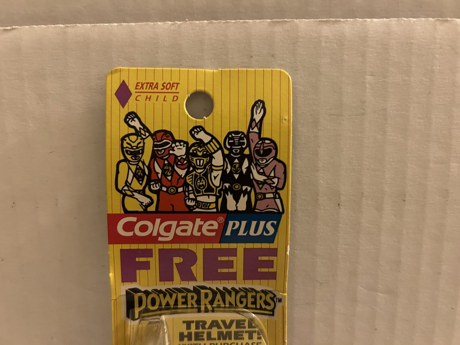 Power Rangers White Ranger Colgate extra soft child Toothbrush & Helmet ...