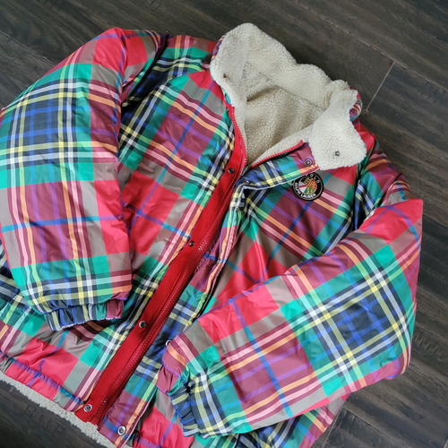 Polo Ralph Lauren Mens Plaid Reversible Cookie Downhill Ski Jacket ...