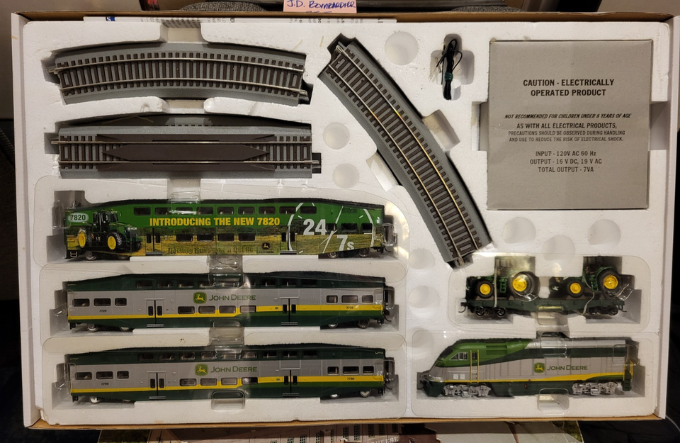 Athearn 2004 HO Scale John Deere Bombardier Complete Train Set | eBay
