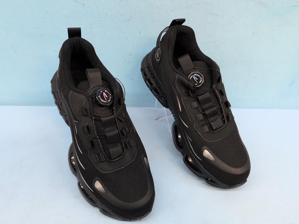 Steel Toe Lightweight Rotating Button Non Slip Men's Work Shoes CN 44 ...