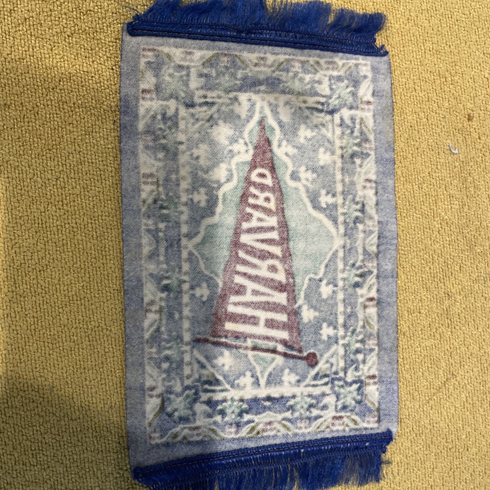 c1910s tobacco felt Harvard University university cigar blanket | eBay