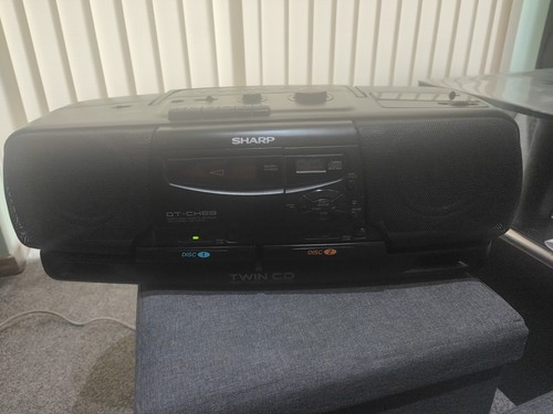 Sharp QT-CH88 TWIN CD boombox | eBay