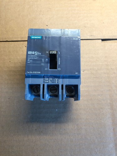 BQD3100 SIEMENS CIRCUIT BREAKER BOLT-ON 3 POLE 100 AMP 480Y/277 New ...