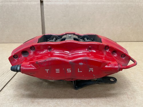 2012-2020 Tesla Model S Performance Red Rear Left Brake Caliper Brembo ...