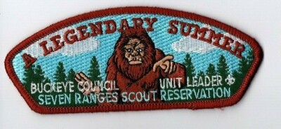 Boy Scout Buckeye Council Seven Ranges Scout Camp Unit Leader Bigfoot ...