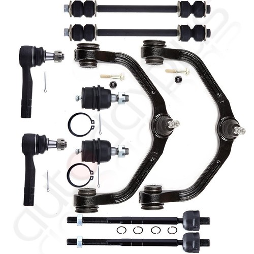 10Pcs Front Upper Control Arms Ball Joints Tie Rod Kit For 1998-2004 ...