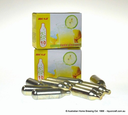 20x Soda Siphon Bulbs Charger Cartridges CO2 bulbs syphon soda maker ...