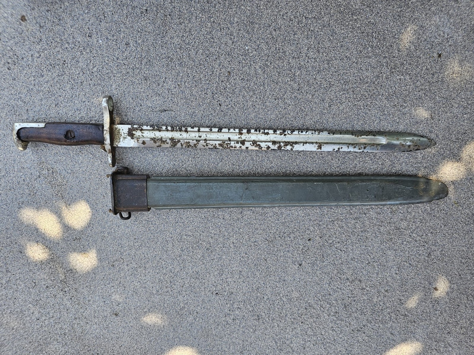 Rare Original US WW1 M1905 Springfield Bayonet 1911w/ 1911 Dated ...