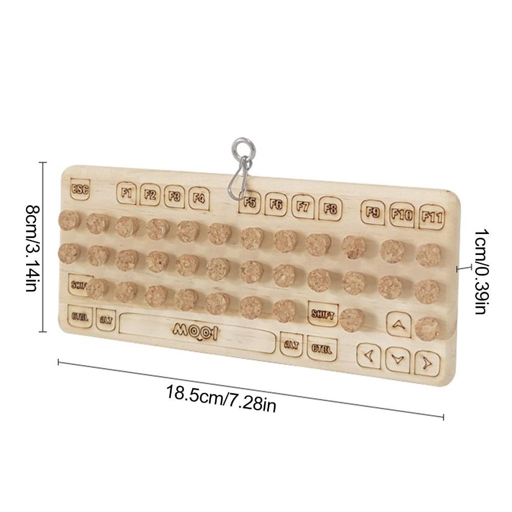 Hanging Biting Training Bird Toy Keyboard Shaped Bird Perch Stand | eBay