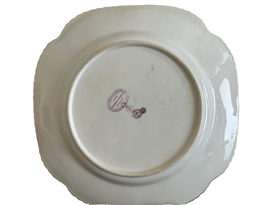 Antique Royal Worcester Hand Painted Porcelain Plate for Richard Briggs ...