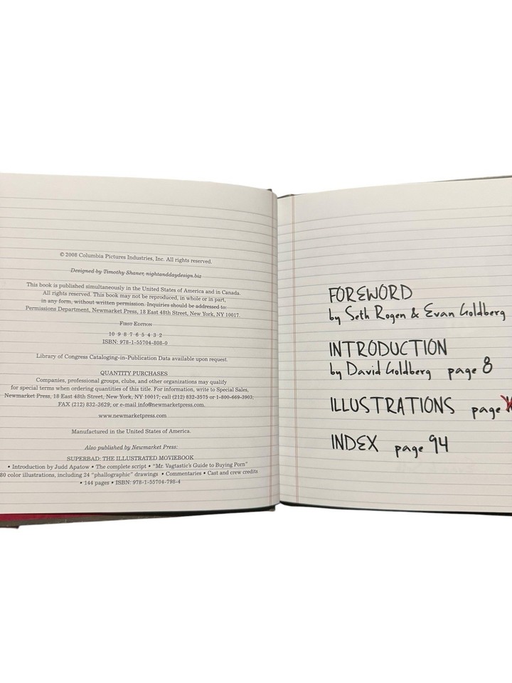 Superbad: The Drawings (1st Ed) by David Goldberg; Seth Rogen; Evan ...