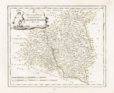 Graz Steiermark Gleisdorf Fürstenfeld Hartberg Austria Map Karte Reilly ...
