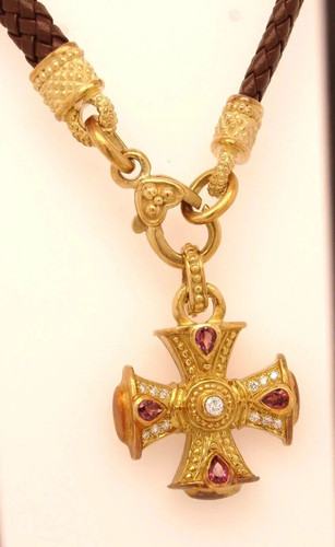 JUDITH RIPKA 18K DIAMOND CROSS | eBay