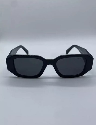 PRADA MILANO Geometric Black Sunglasses Plastic Frame & Lens | eBay