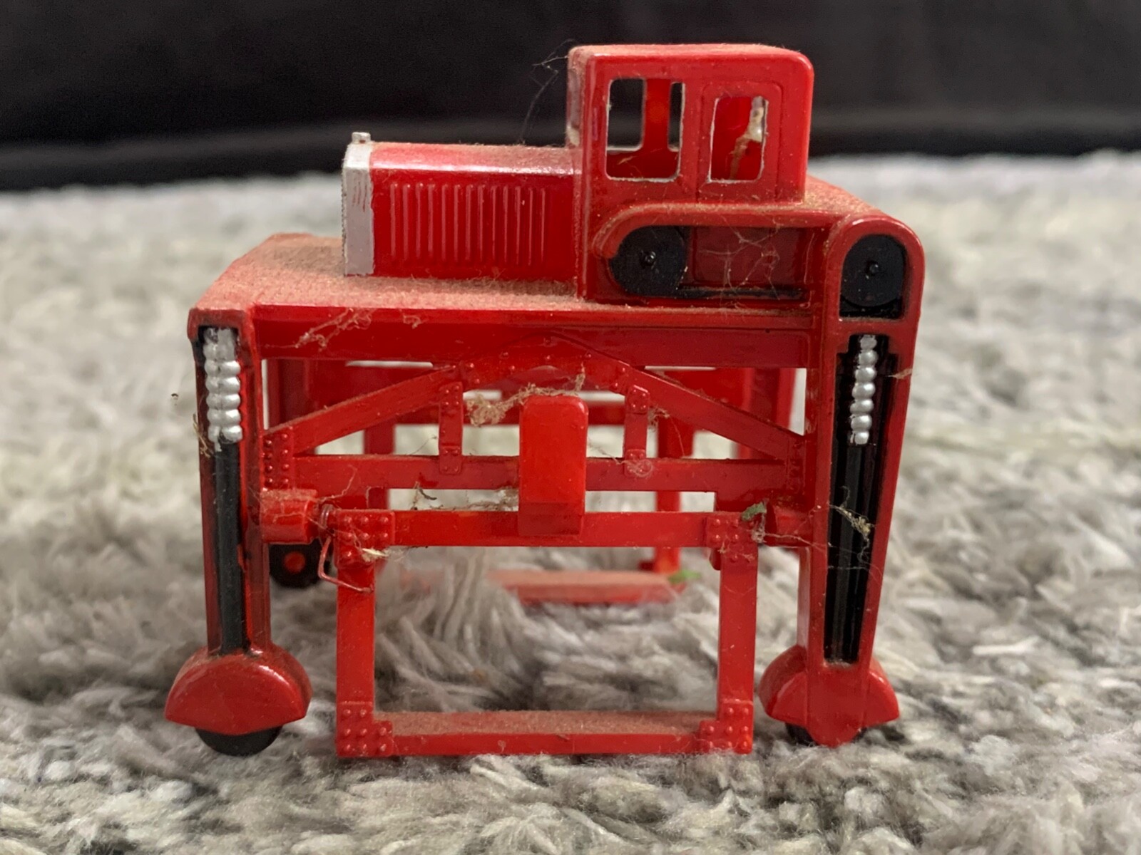 VINTAGE SMALL RED LUMBER STRADDLE CARRIER TRAIN SCENERY TOY | eBay