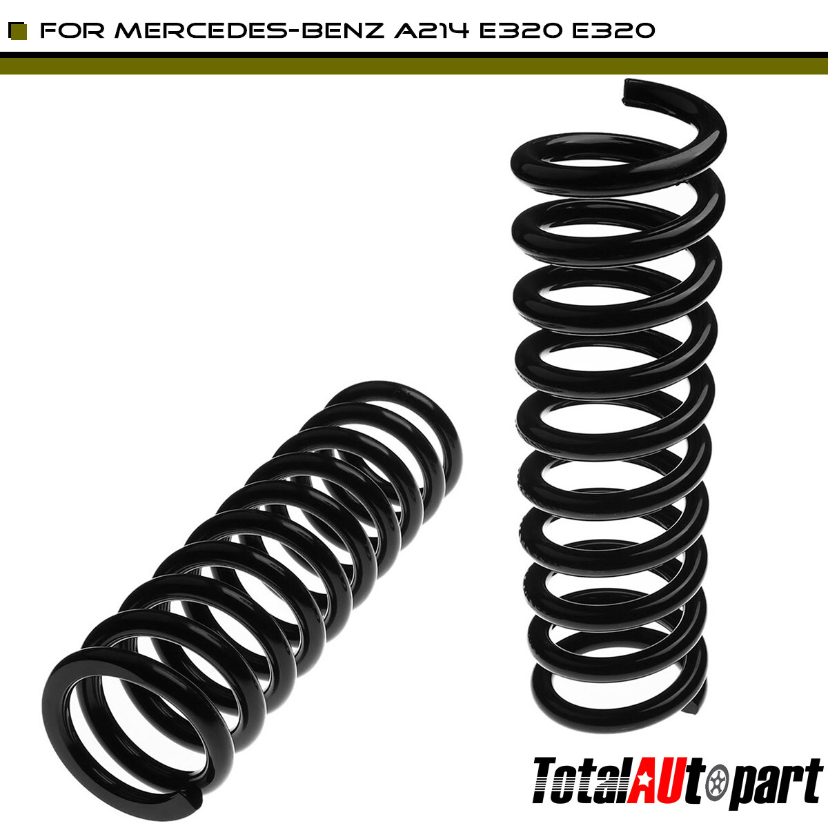 2pcs Coil Spring Rear for Mercedes-Benz A214 E320 1994-1998 Sedan ...