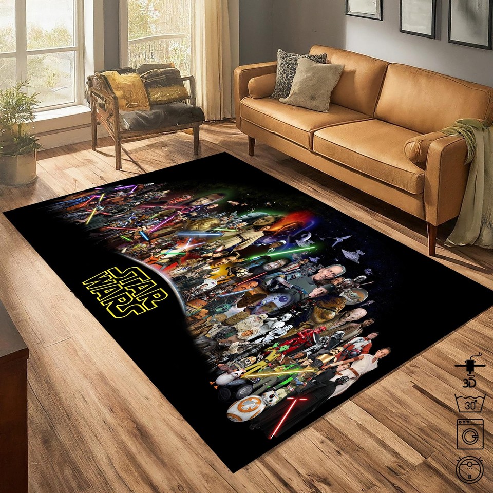 Star Wars Rug, Star Wars Collage, Aesthetic Rug, Area Rug, Rug Carpet ...