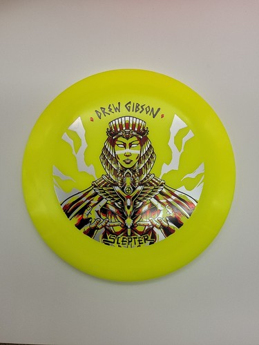 Infinite Discs C-blend Glow Scepter Drew Gibson disc golf 173-5g yellow ...