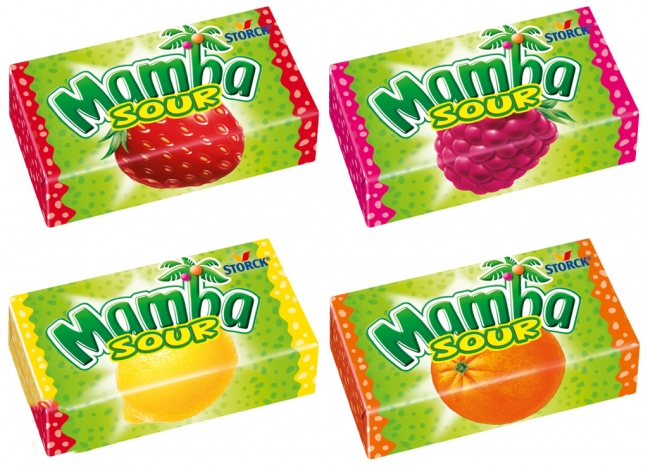 Storck Mamba German Chewy Candies Raspberry Strawberry Mamba Fruit
