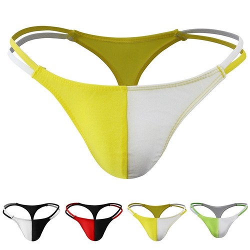 Mens Brief Comfortable G-String Knickers Lingeries Low Rise Pouch Soft ...