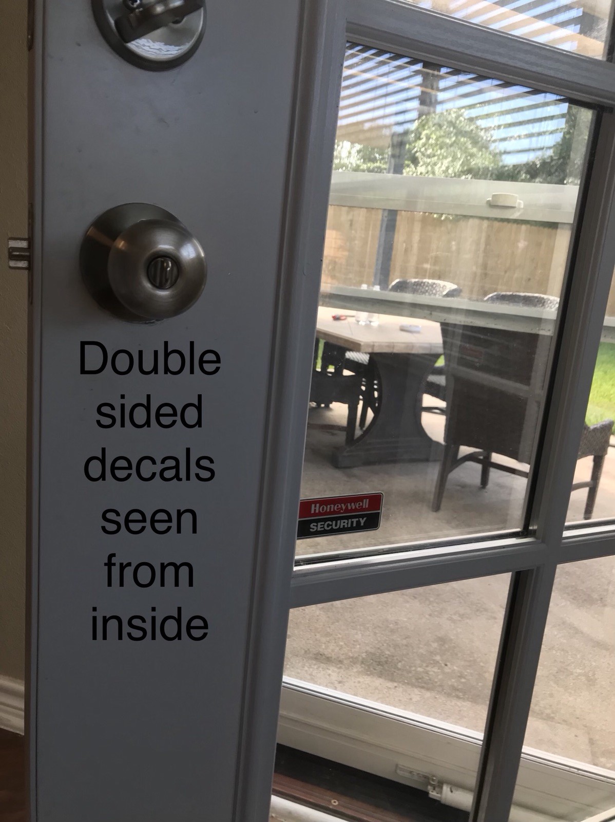 (5) Authentic OEM Honeywell Window Door Security Decal Sticker Burglar ...