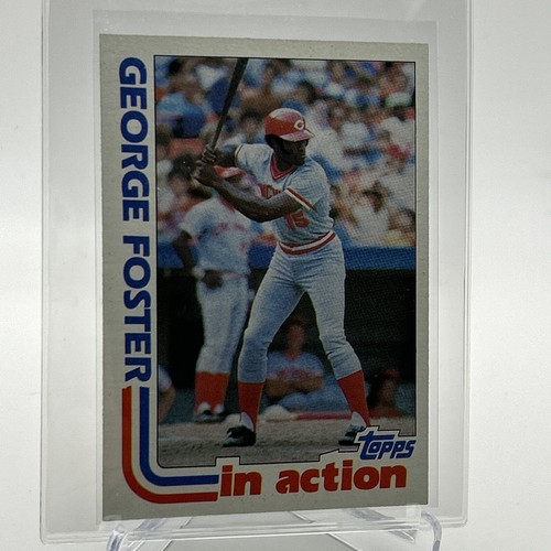 1982 Topps George Foster In Action Baseball Card #701 NM-Mint FREE ...