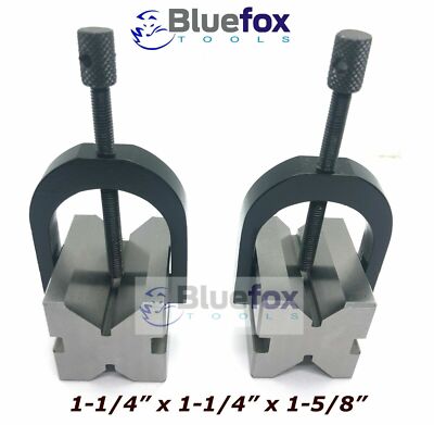 Precision Engineers Vee Blocks Clamp Set - V Block Matched Pair 1-5/8 ...