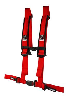 Dragonfire Racing 4-Point H-Style Harness Restraints Red 3" Buckle 14 ...