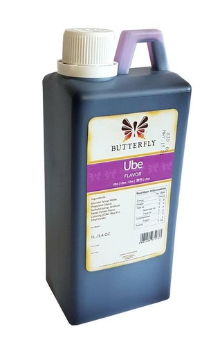 Butterfly Ube Purple Yam Flavoring Extract Restaurant Size 1 Liter/33.8 ...
