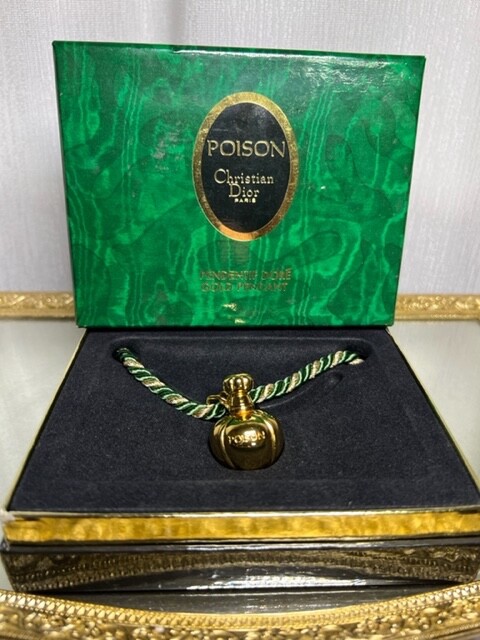 Dior Poison Gold pendant. Rare, vintage 1990. Superb condition. | eBay