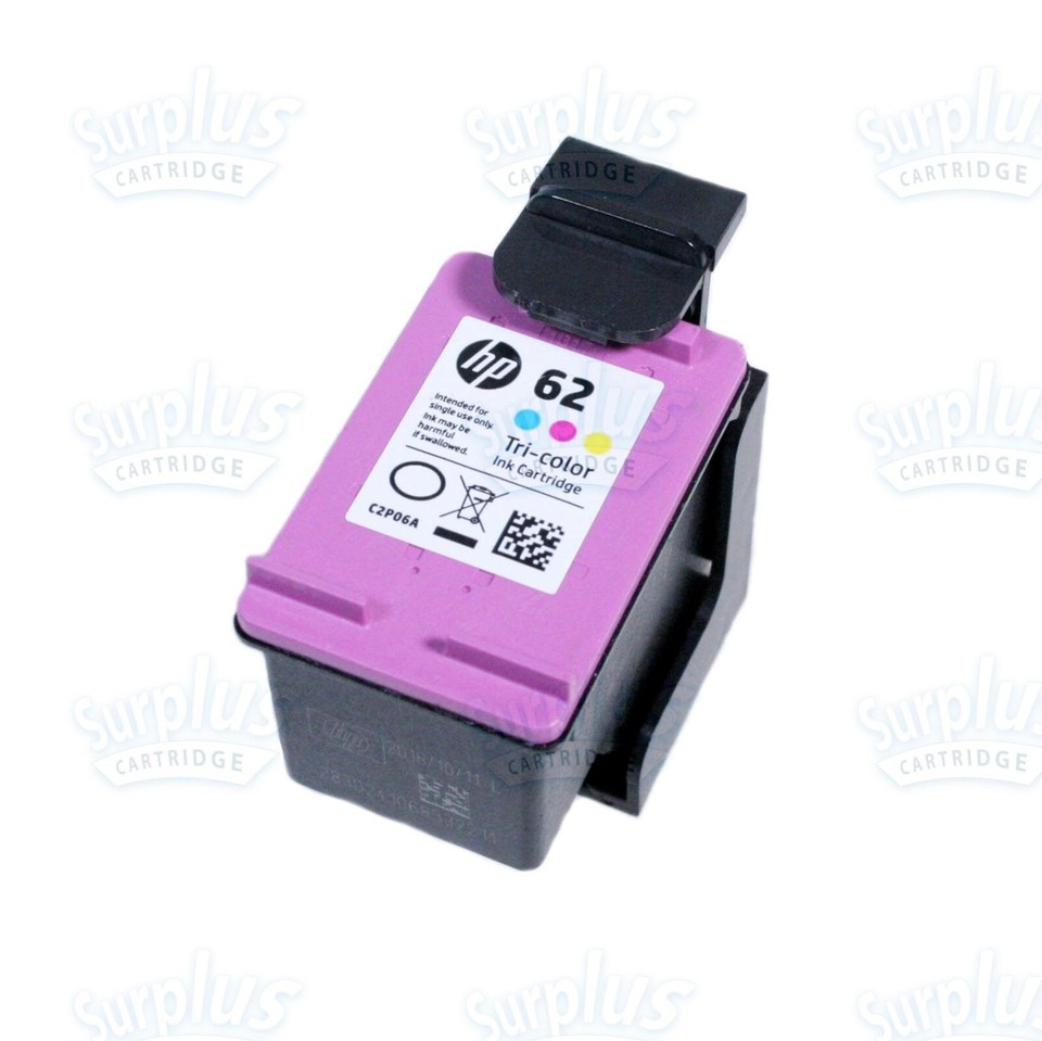 Genuine HP 62 Color Ink Cartridge ENVY 5542 5545 5660 5663 7640 7645 | eBay