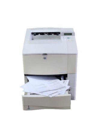 HP LaserJet 4100N Workgroup Laser Printer W/EXTRA TRAY FULLY FUNCTIONAL ...