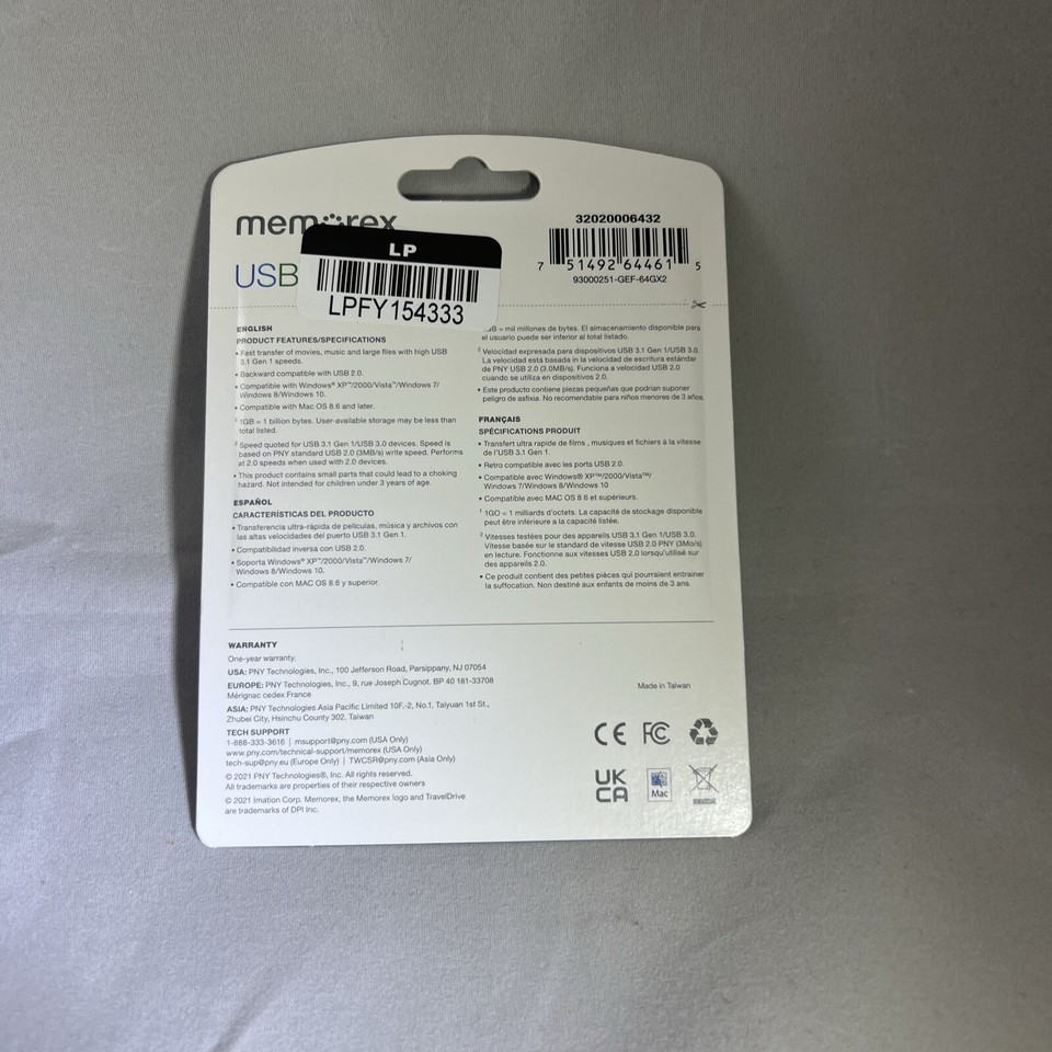 MEMOREX 64GB 2 Pack USB 3.1 USB Flash Drive - Black | eBay