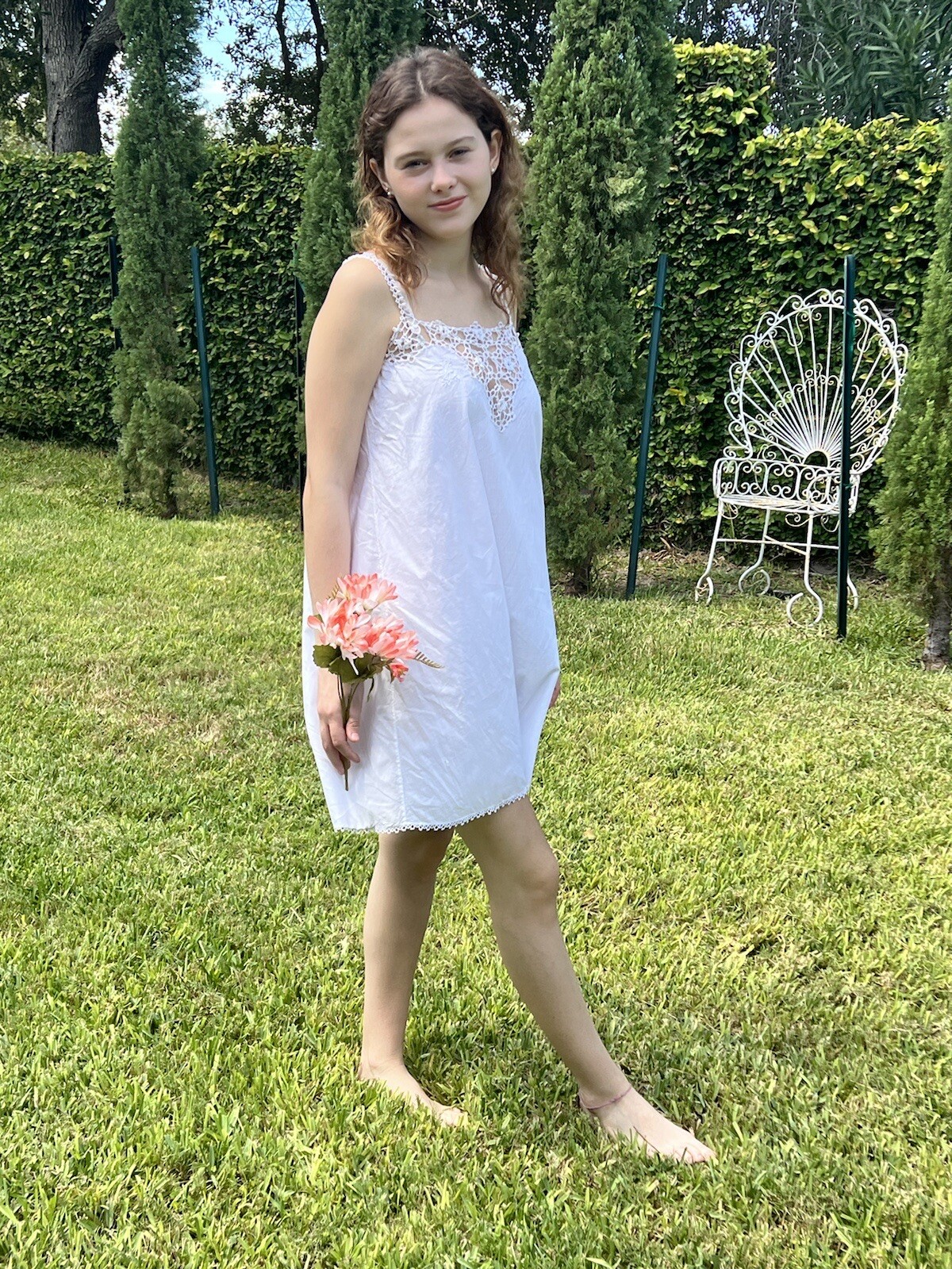 Antique Victorian Edwardian Cotton & Crochet Lace Teddy Button Crotch ...