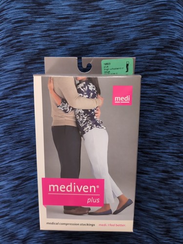 NEW Mediven Plus 20-30 mmHg Thigh High w/ Top Band CT Size III-Beige | eBay