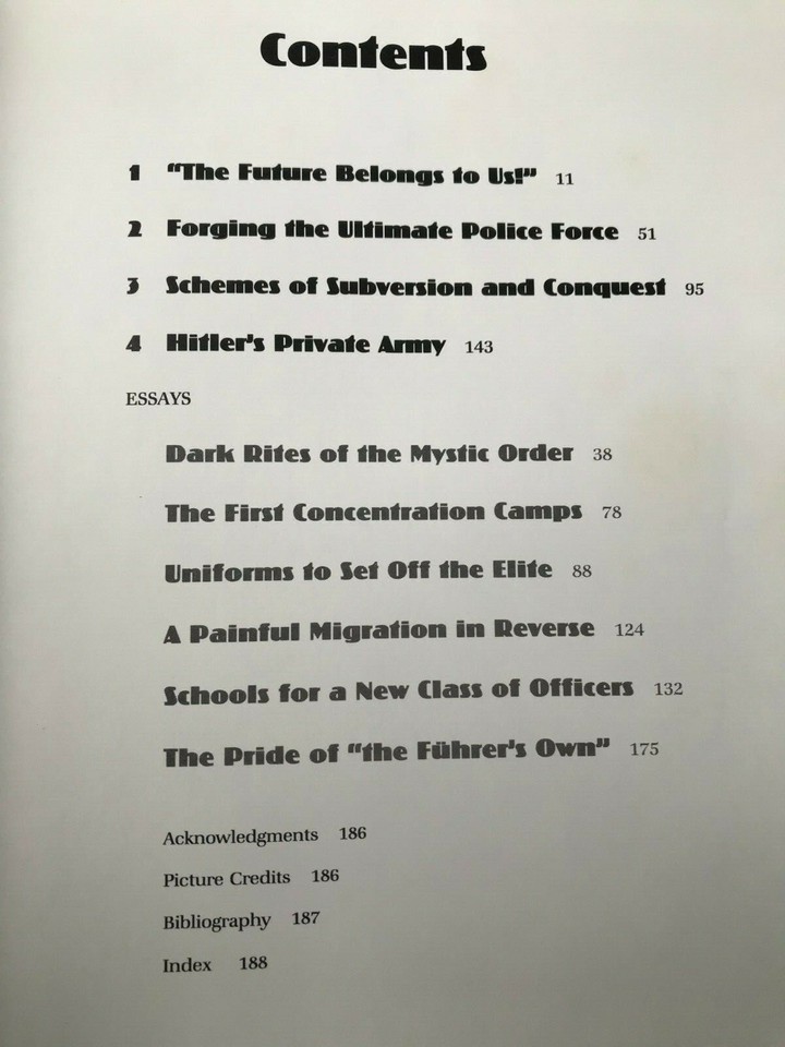 Book "The Third Reich The SS" part of series Hardback and Map Key ...
