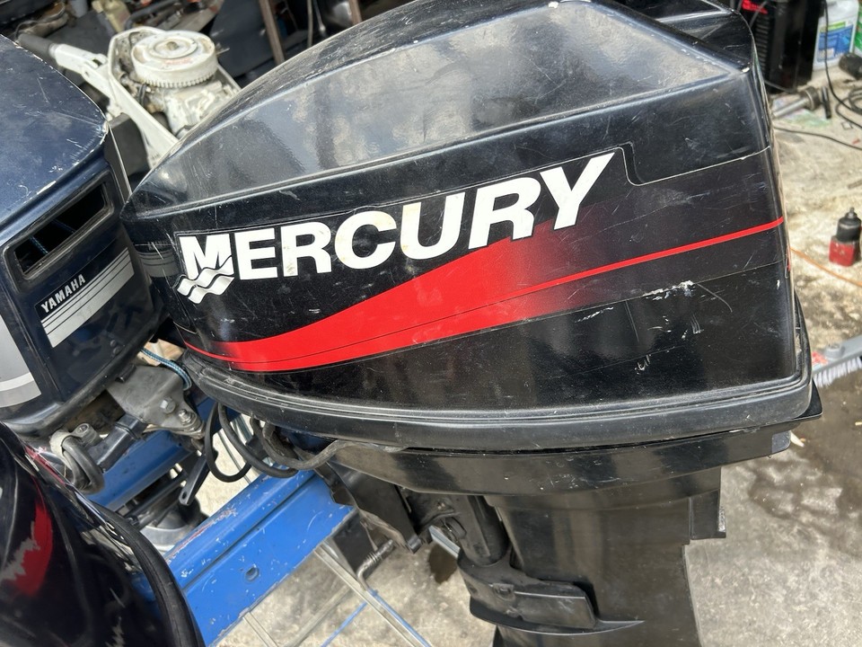 2007 25 Hp 25 " Shaft Mercury Outbound Motor. No Tiller | eBay