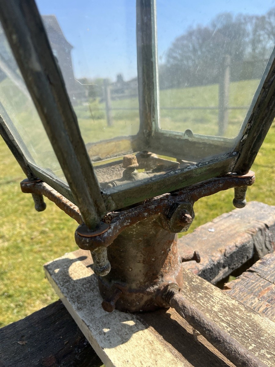 Vintage Cast Iron Gas Street Light Cast Iron Street Light Etsy