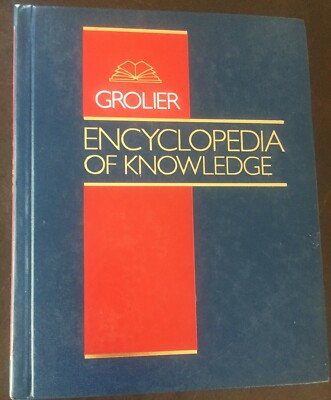 Grolier Encyclopedia Of Knowledge Volumes 1 and 2 1991 Hardcover | eBay