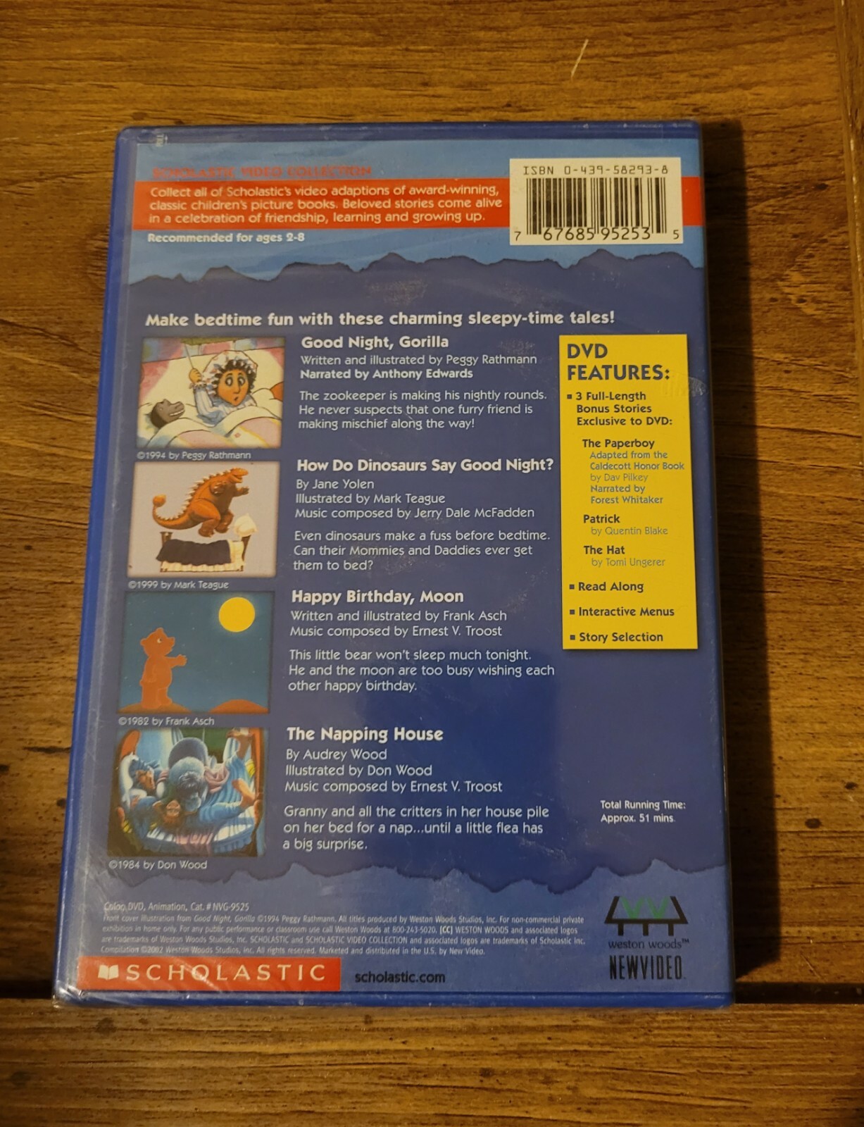 Good Night, Gorilla and More Bedtime Stories (DVD, 2003) Scholastic ...