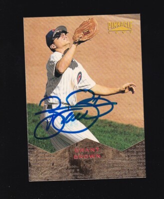1997 Pinnacle Brant Brown Autograph #156 Chicago Cubs | eBay