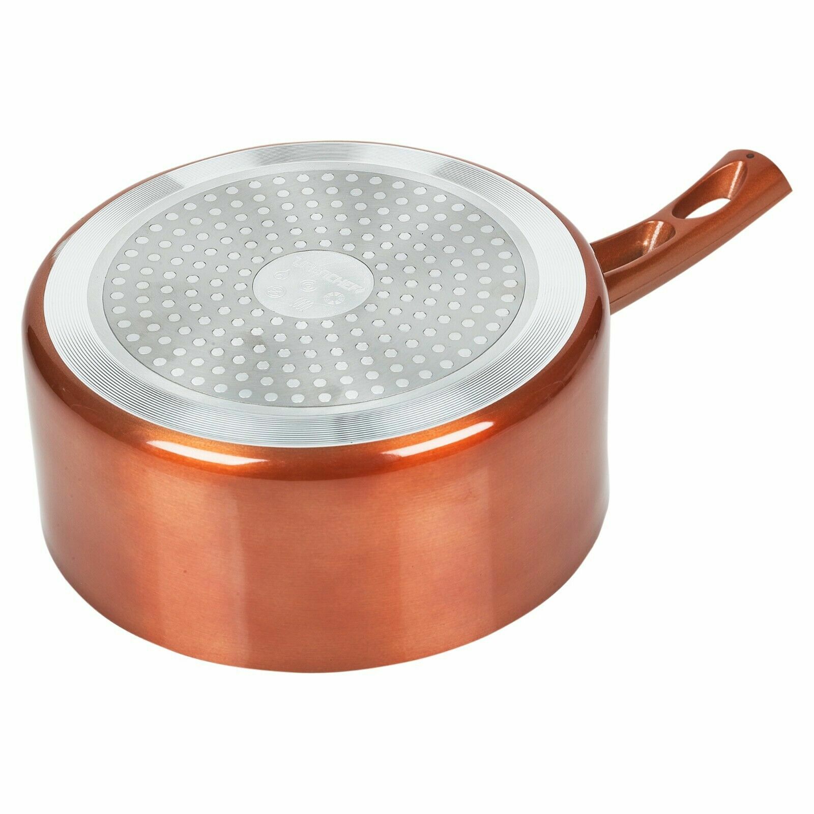 Non Stick Ceramic Coated Copper Induction Cooking Pan Pot Saucepan ...