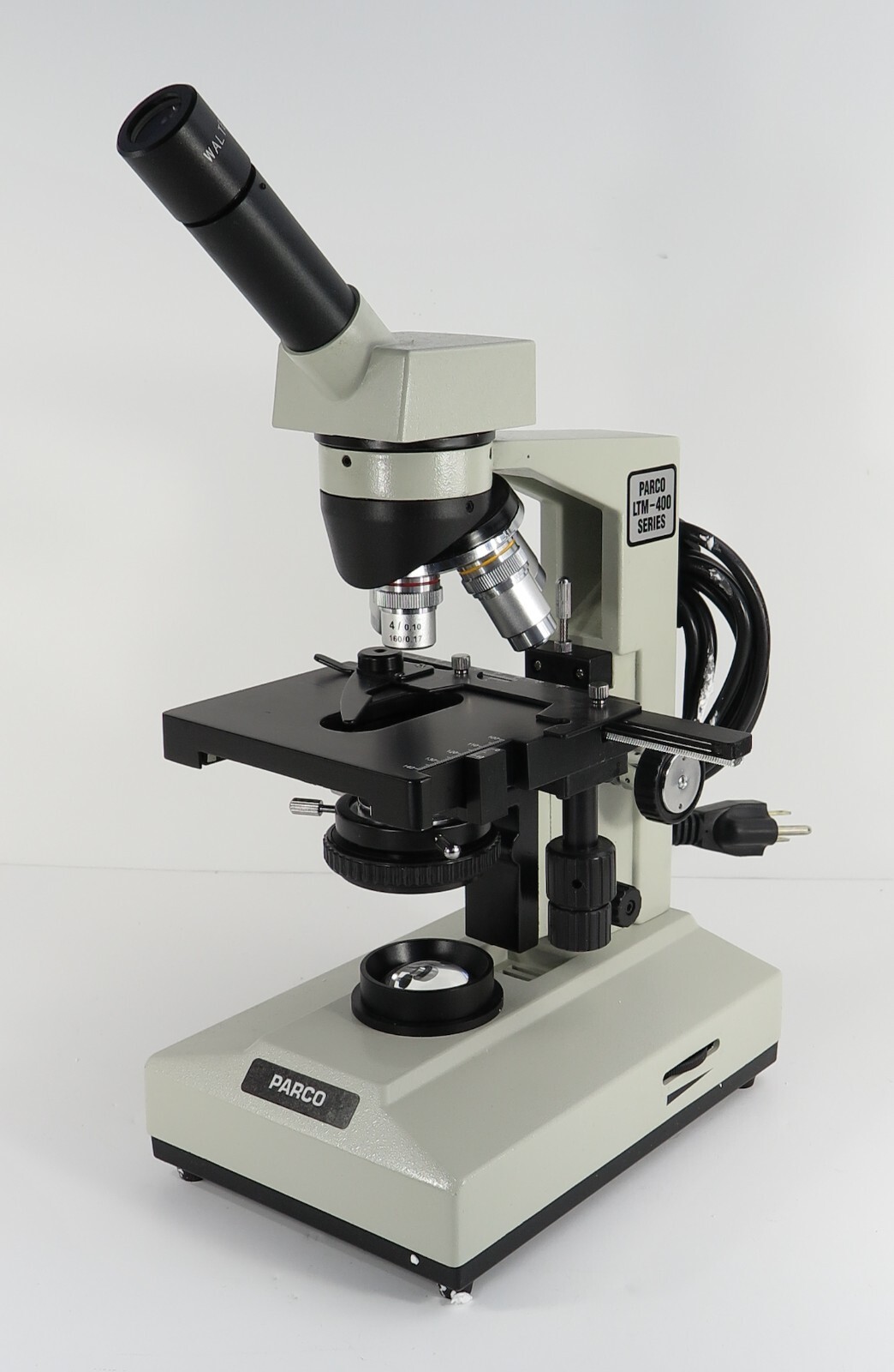 PARCO LTM-400 Monocular Compound Microscope 10x eyepiece 40x-1000x ...
