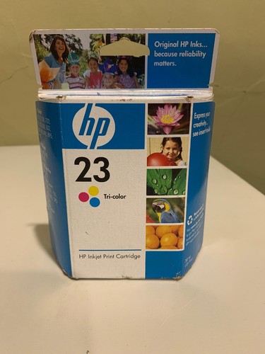 HP 23 HP23 Ink Cartridge Genuine Tri-Color C1823D High Yield New ...