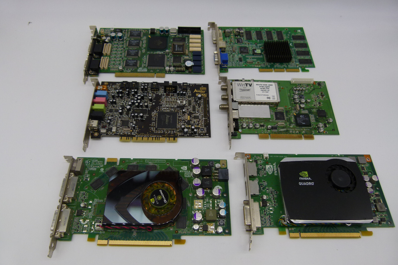 Lot of 6 pcs – PC Parts – Graphic Card Nvidia, Sound Card, TV Tuner ...