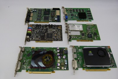 Lot of 6 pcs – PC Parts – Graphic Card Nvidia, Sound Card, TV Tuner ...