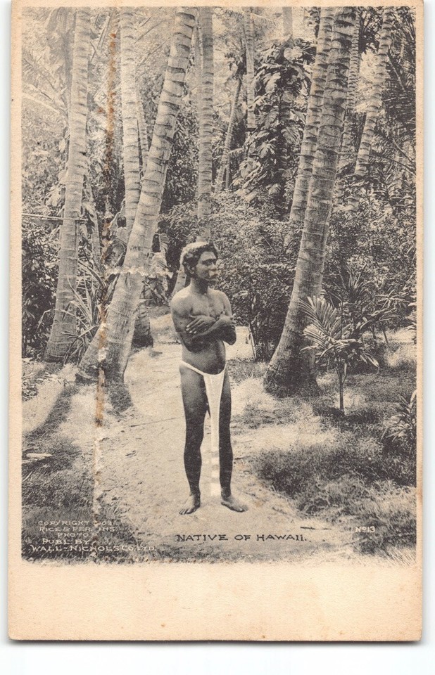 c1903 Hawaiian Kane Malo~Traditional Attire~Wall Nichols Hawaii ...